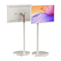China Smart 21.5 Inch Portable TV Stand Rechargeable 360 Rotating  Wireless Television Display Touch Screen Mobile Disp for sale