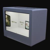 China Commercial 22inch Transparent LCD Display Advertisng Screen With Dynamic Video for sale