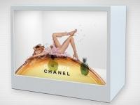 China Brightness Transparent LCD showcase HDMI interface For Advertising for sale