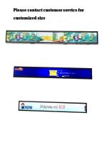 China Bus Signage Stretched Lcd Monitor 16.3
