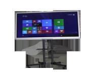 China Portable LCD Digital Signage Display 65 Inch Built In I5 Cpu Computer With Wheels for sale