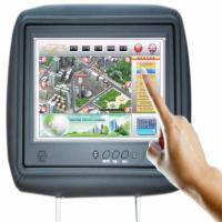 China Plastic Frame Digital Panel Car Back Seat Lcd Monitor HD Main Board Tablet Andriod for sale