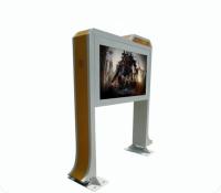 China 43 inch AC100-240V Floor Standing Digital Signage , Outdoor Vertical LCD Screen 50/60 HZ for sale