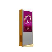China Floor Standing Digital Signage Monitor Display , Digital Outdoor Signs Wifi 43 Inch for sale