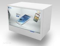 China High Luminance Transparent LCD Display Advertising kiosk CE Appproval for sale