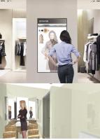 China 32 Inch smart mirror lcd advertising display ultra thin splicing lcd monitor with photobooth for sale