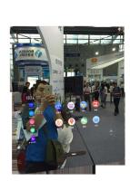 China 1980x1020 450nits Lcd Mirror Advertising Display 6ms For Mall for sale