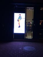 China Video Audio Free Stand LCD Screen Digital Signage Display Viewing Angle for sale
