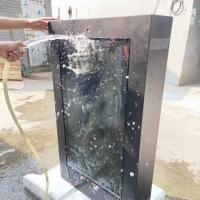 China IP55 85 Inch Outdoor LCD Advertising Kiosk 2000cd/m2 Floor Stand for airport for sale