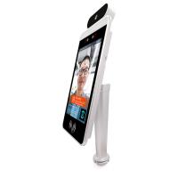 China AI Biometric Face Recognition Thermometer Temperature Measuring Device Android 7.1 for sale