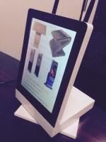 China Quad Core 12.1 inch Vertical LCD Display With Rotating Base , Wifi And 3G for sale