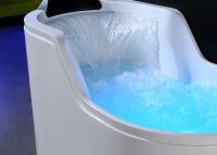 China Ladodo Acrylic Single Massage Bathtub 8 Whirlpool Jets Spa Steam Shower Combination for sale