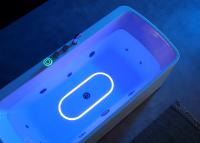 China One Acrylic LED Bottom Light Massage Bathtub with 1.0HP Massage Pump for sale
