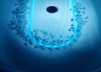 China Bathtub With LED Bottom Light For Bubble Baths Hidden LED Bubble for sale