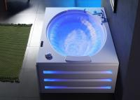China Modern Rectangle Bathtub with Oval Waterfall and Double Soaking Tub for sale