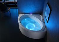 China Circle Waterfall Massage Bathtub With U Type Overflow System for sale