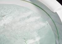 China D1600mm Round Massage Bathtub with 2 inner LED strips Hidden bubble bath - Fit 3 Person For Small Spaces for sale