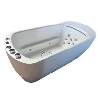 China single 1700mm solo Bathtub L-8401 With LED wide neck waterfall for sale