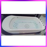 China single 1700mm solo Bathtub L-8401 With LED wide neck waterfall for sale
