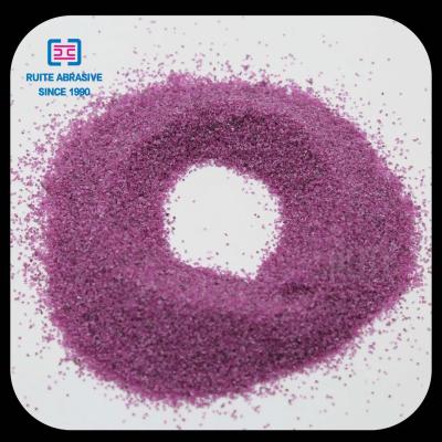 China Pink Aluminum Oxide Sandblasting Pink Corundum Oxide Efficient and Reusable for sale