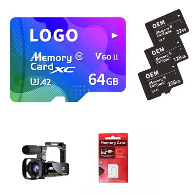 China Customized Logo High Speed Tf Card 128Gb Mini Sd Card For Camera for sale