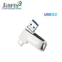 China MLC/TLC Chip Class A Grade 3 in 1 OTG USB Flash Drive 16GB 32GB 64GB 128GB USB 3.0 Pen Drive Type C for sale