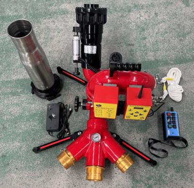 China Water Foam Dual Use 0.8MPa Fire Fighting Water Cannon Monitor 80.9L/s for sale