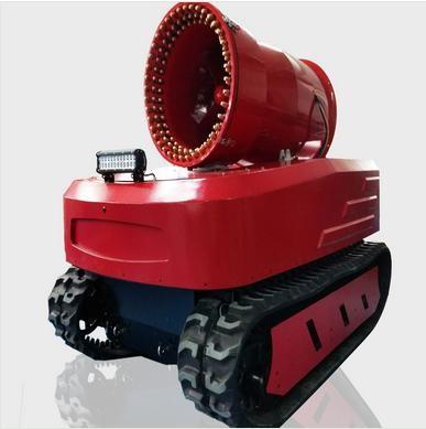 China Remote Control Fire Smoke Detection Robot 53KW 120AH Battery Powered Fire Fighting Robot for sale