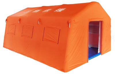 China Inflatable Disaster Rescue Tent 30sqm 6x5x2.8m Fire Emergency Shelter 110kg for sale