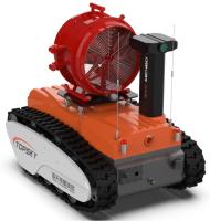 China Explosion Proof Fire Fighting Robot RXR-MC4BD High Expansion Foam 6.7kN Traction for sale