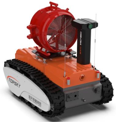 China Explosion Proof Fire Fighting Robot RXR-MC4BD High Expansion Foam 6.7kN Traction for sale