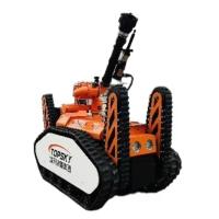 China Heavy Duty 850kg Mining Crawler Fire Extinguishing Robot With 85% Gradeability for sale