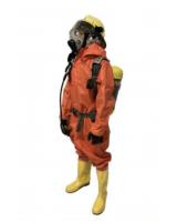 China Good Airtightness Secondary Chemical Protective Clothing With Snap Ring for sale