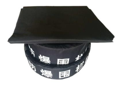 China 1.6m 3 Layers Eod Equipment Explosion Proof Blanket Black Color 1.600d Pvc Material for sale