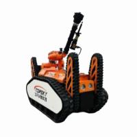 China Mining Crawler Explosion-Proof Mobile Water Spray Fire Extinguishing Robot 1700mm for sale