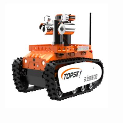 China Explosion Proof Fire Fighting Reconnaissance Robot 4G 5G Remote Control Crawler Chassis for sale