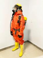 China Light Chemical Protective Suit 0.45mm Fabric 4.5kg Weight for Chemical Industry for sale
