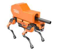 China High Speed Fan Firefighting Quadruped Robot Dog IP67 120kg Load 100m/s Wind Speed for sale
