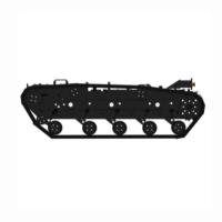 China Medium Explosion Proof Tracked Robot Chassis IP67 Exd II CT6Gb Dual High Power Motors for sale