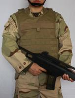 China Counter Terrorism Bulletproof Vest Body Armor NIJ IIIA 500D Cordura Out Cover for sale