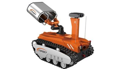 China Explosion-Proof Fire Fighting Robot RXR-MC40BD 40L/s Foam Cannon 1km Remote Control for sale