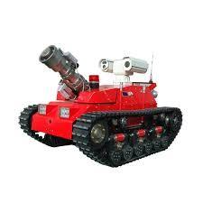 China 53KW Fire Fighting Robot Remote Controlled with 120AH Battery and 1000m Video Transmission for sale