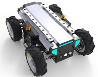 China RLSDP 1.0 Wireless Control 4WD Robot Chassis with 50kg Load Capacity and 48V Power System for sale
