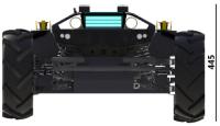 China TIGER-01 Differential Wheeled Robot Chassis with 50kg Load Capacity, IP65 Protection, and 2.0m/s Speed for sale