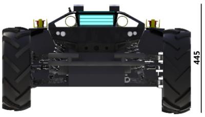 China TIGER-01 Differential Wheeled Robot Chassis with 50kg Load Capacity, IP65 Protection, and 2.0m/s Speed for sale