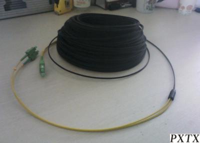 China LSZH Simplex Duplex FTTH Fiber Optic Cable Single Mode With SC Fast Connector for sale