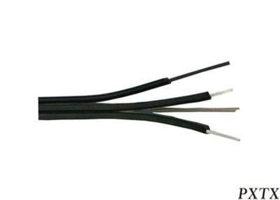 China Outdoor Fiber FTTH Aerial Drop Cable G.657A1 Black LSZH with Messenger Wire for sale