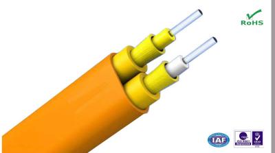 China Duplex Flat Single Mode Indoor Fiber Optic Cable for Communication and Cabling for sale