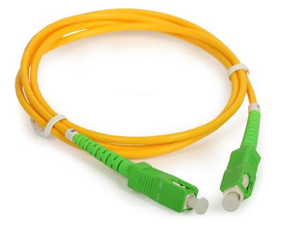 China CATV Network SC APC Fiber Optic Patch Cord with PVC or LSZH Jacket , High Return Loss for sale