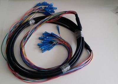 China Outdoor 3mm Single Mode And Multimode Fiber Optic Cable Patch Cord 6 Core for sale